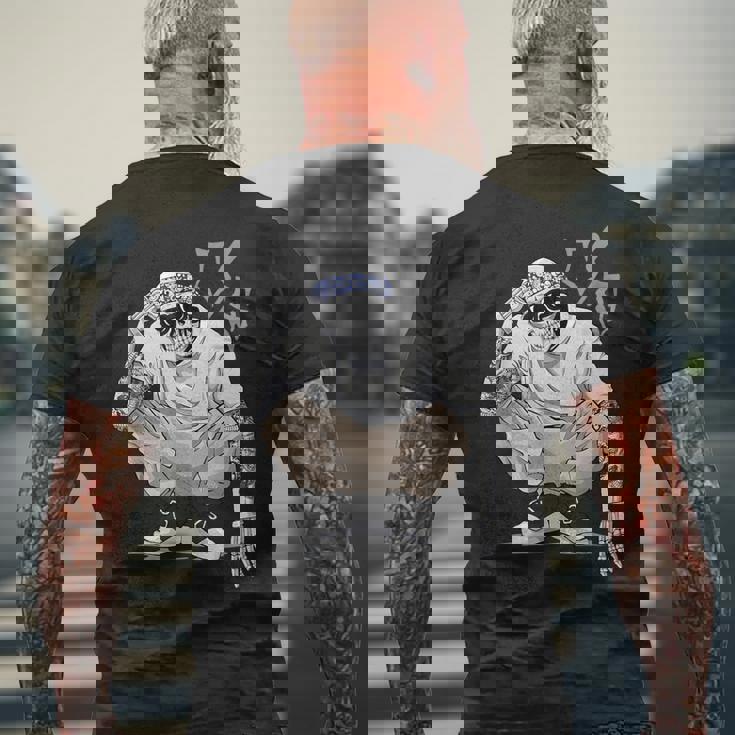 Cholo Chicano Tattoo Cool Mexican Gangster Skeleton Mexico Men's T ...