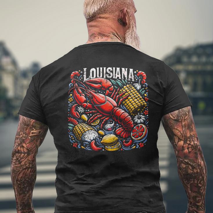 Louisiana Cajun Crawfish Boil Crayfish Crawdad Mudbug Food Men's Back ...