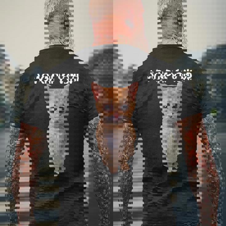 Womp Womp Cat Meme Memes Internet Memes Gen Z Joke Kid Men's T-shirt Back Print - Thegiftio