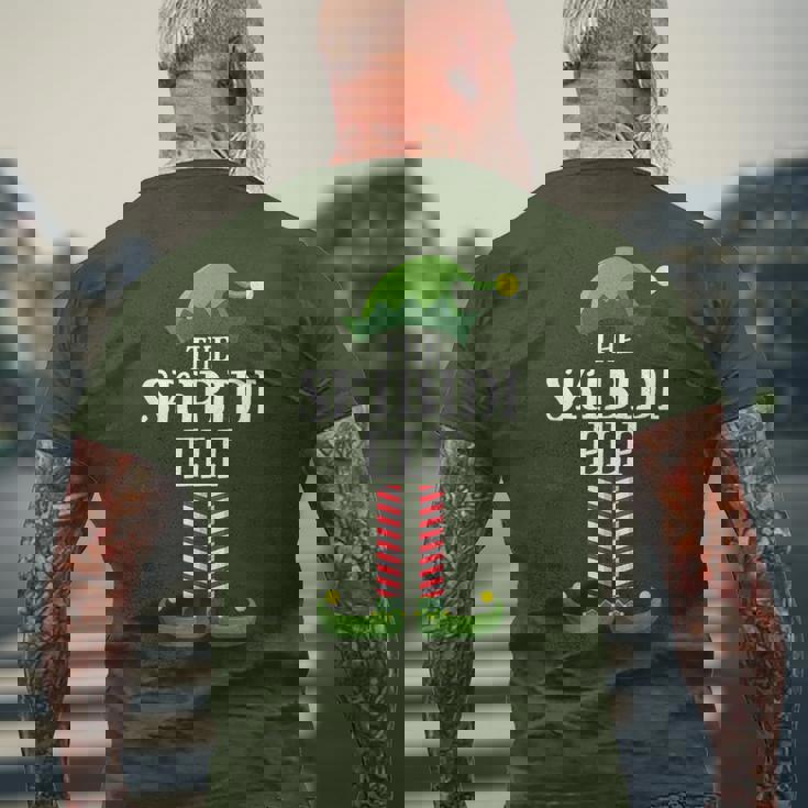 Skibidi Elf Matching Family Group Christmas Men's T-shirt Back Print ...