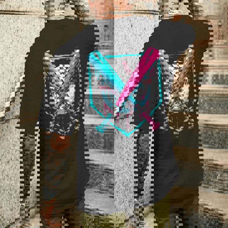 Baseball Home Plate Drip Boys Baseball Bat Baseball Drip Men's T-shirt ...