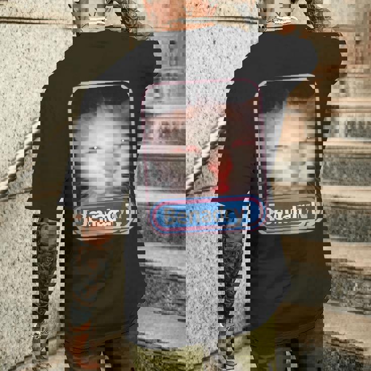 Benadryl Meme Cat Benny Cute & Men's T-shirt Back Print | Mazezy