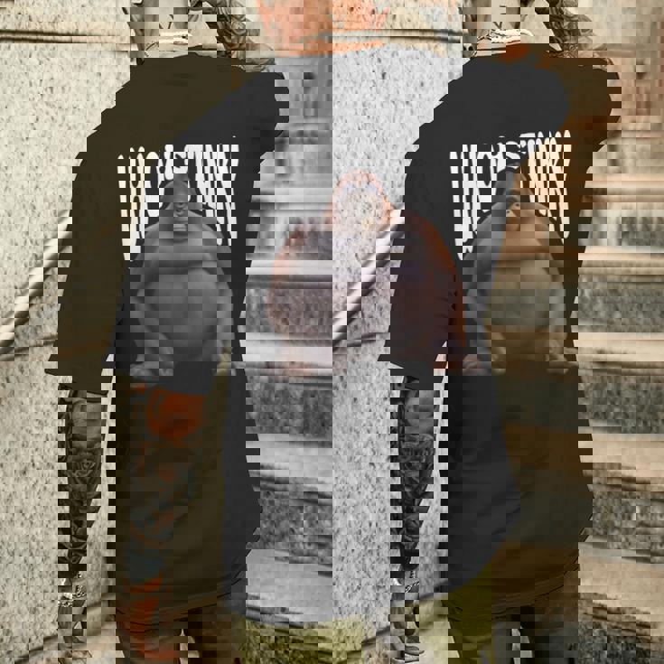 Monkey Uh Oh Stinky Poop Dank Memes Le Monke Orangutan Men's T-shirt ...