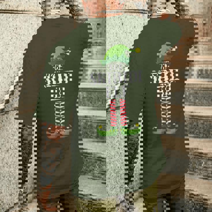 Skibidi Elf Matching Family Group Christmas Men's T-shirt Back Print ...