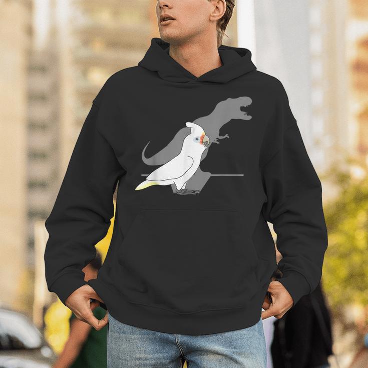 Goffin's Cockatoo T-Rex Shadow Birb Memes Dinosaur Parrot Unisex Hoodie ...