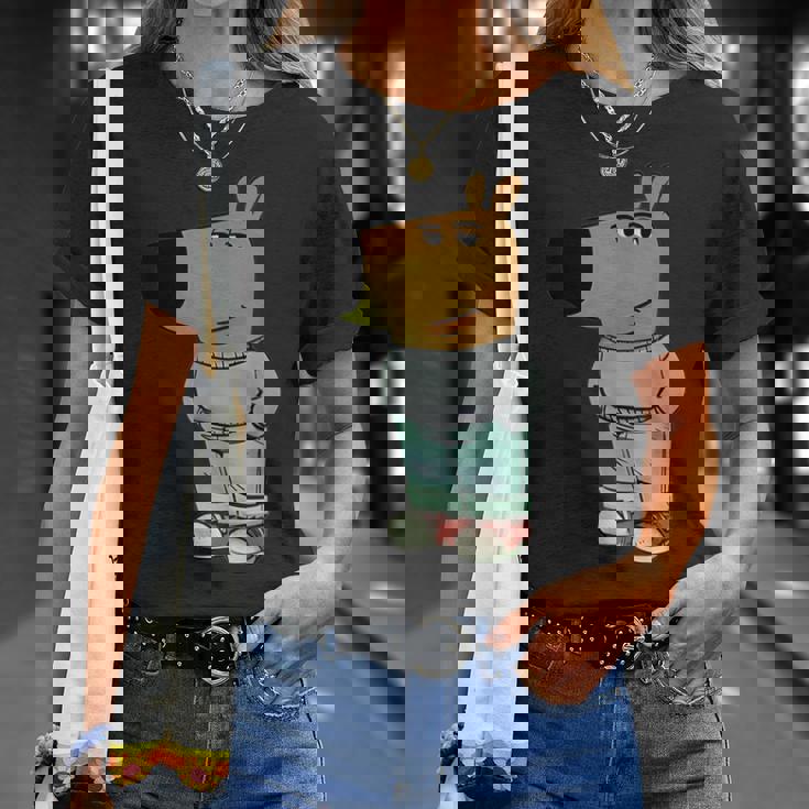 Gen Alpha Chill Guy Meme Dog Cool Internet Statement T-Shirt - Seseable