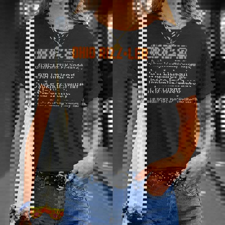 Ohio Rizzler Nutrition Facts Meme Internet Memes Brainrot T-Shirt ...