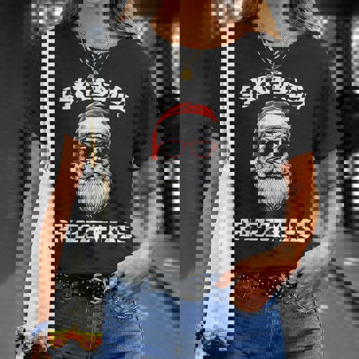 Skibidi Rizzmas Christmas Rizz Teen Boys Kids Men Santa T-shirt - Monsterry