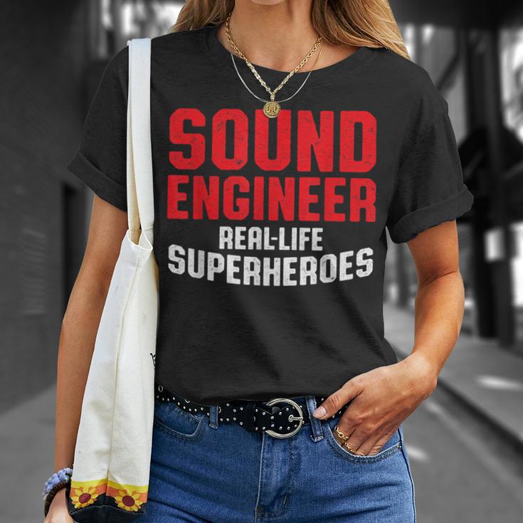 Studio Audio Engineer Real Life Sound Guy Tech T-Shirt - Monsterry