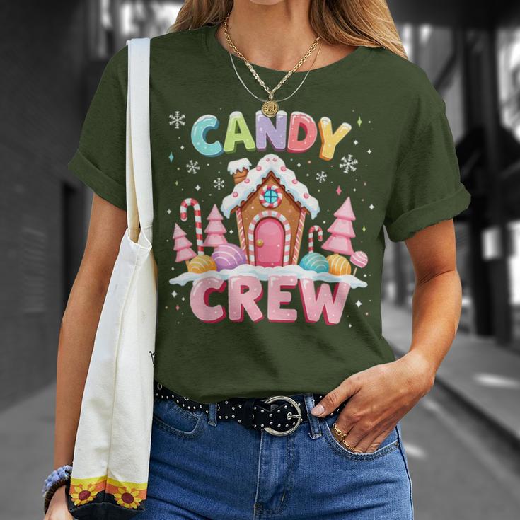 Candy Land Candy Crew Decorations Sweetie Candy Squad Xmas T-Shirt | Mazezy