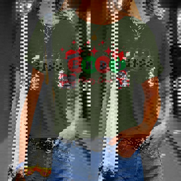 Christmas Endo Crew Endoscopy Nurse Gi Colonoscopy Penguin T-Shirt ...