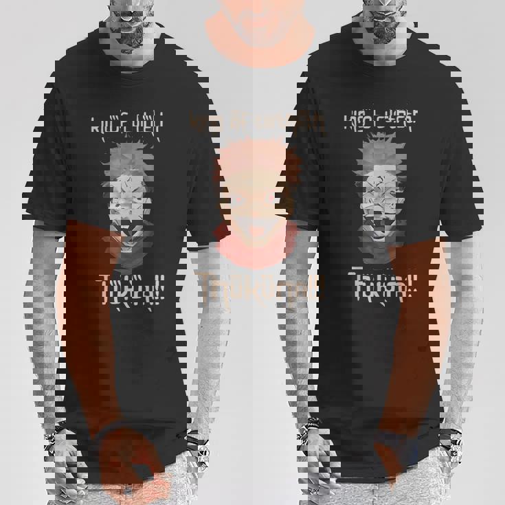 Anime Gambale Gambale King Of Curtheth Thukuna T-Shirt - Seseable