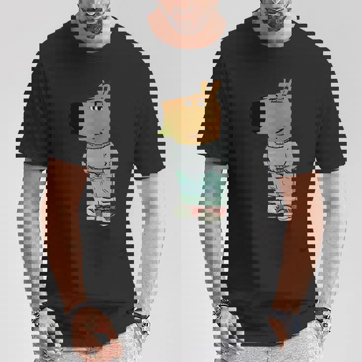 Gen Alpha Chill Guy Meme Dog Cool Internet Statement T-Shirt - Seseable