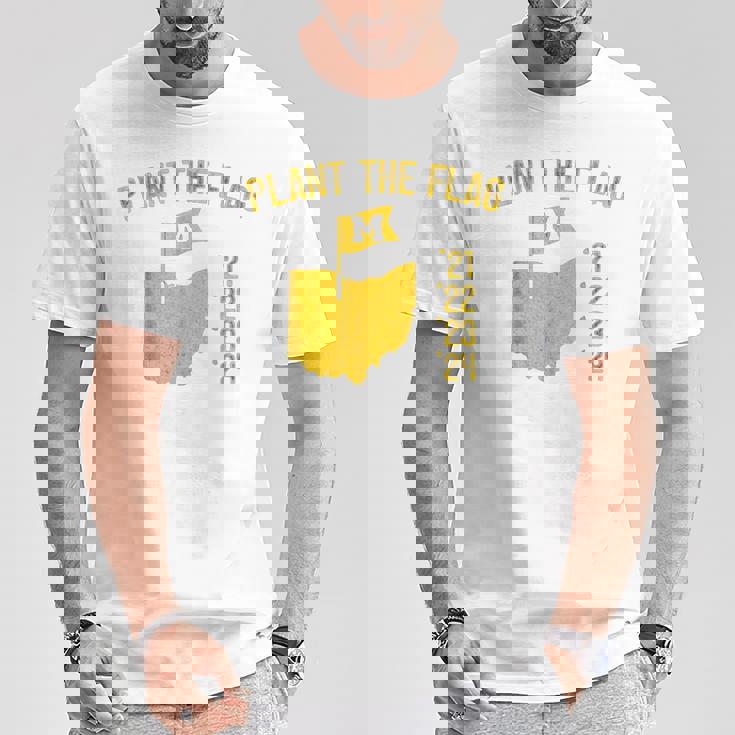 Michigan Map Plant The Flag '21 '22 '23 '24 T-Shirt | Mazezy