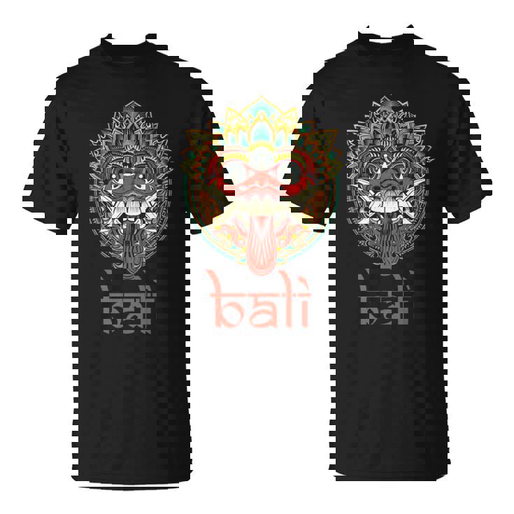 Bali Balinese Hindu Barong Mask Animism Premium T-Shirt - Monsterry
