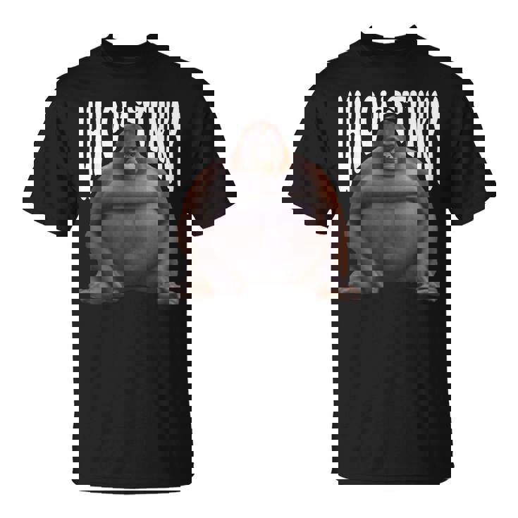 Monkey Uh Oh Stinky Poop Dank Memes Le Monke Orangutan T-Shirt | Mazezy