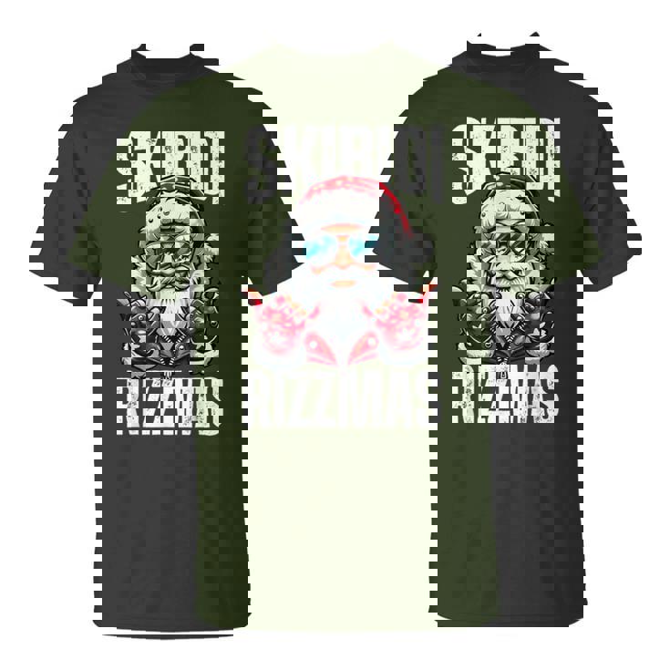 Christmas Rizz Santa Skibidi Rizzmas T-Shirt | Mazezy