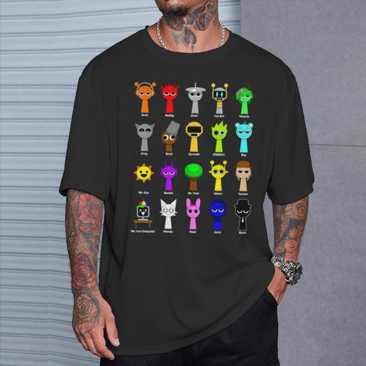 All My Sprunki Toys T-Shirt | Mazezy