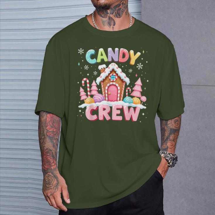 Candy Land Candy Crew Decorations Sweetie Candy Squad Xmas T-Shirt | Mazezy