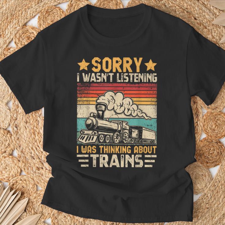 Retro Train Lover Model Railroad Conductor Train T-Shirt | Mazezy