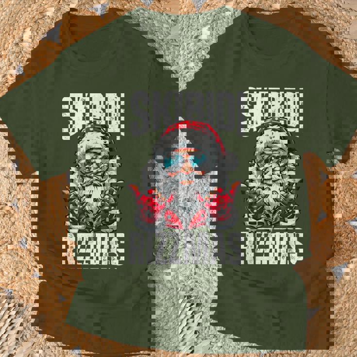 Christmas Rizz Santa Skibidi Rizzmas T-Shirt | Mazezy