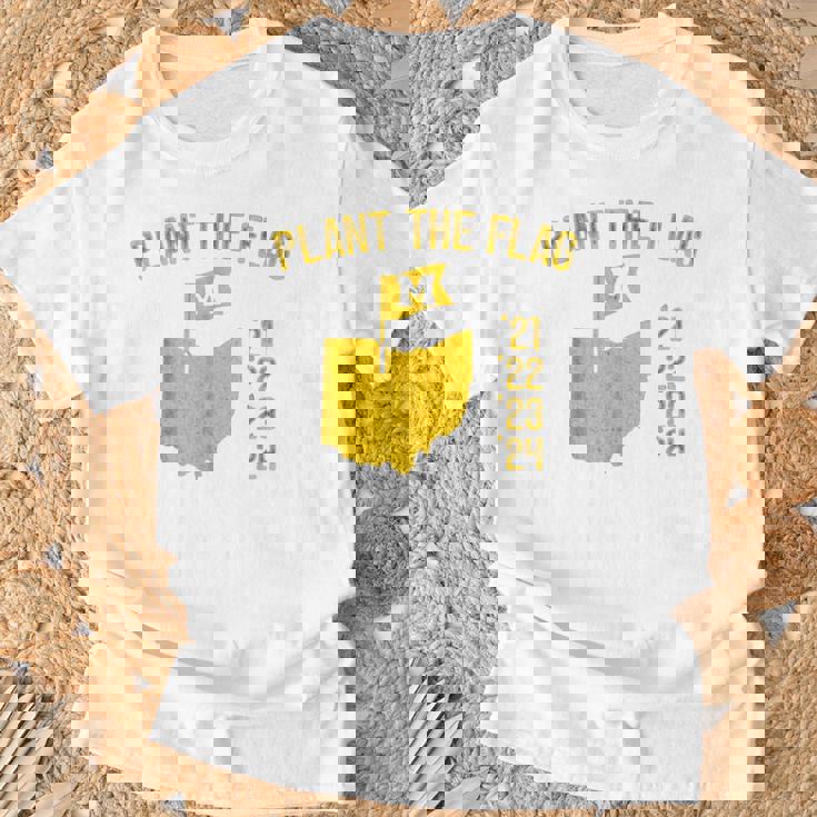Michigan Map Plant The Flag '21 '22 '23 '24 T-Shirt | Mazezy