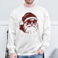 Sigma Claus Cool Santa Meme Rizzler Brainrot Christmas Sweatshirt ...